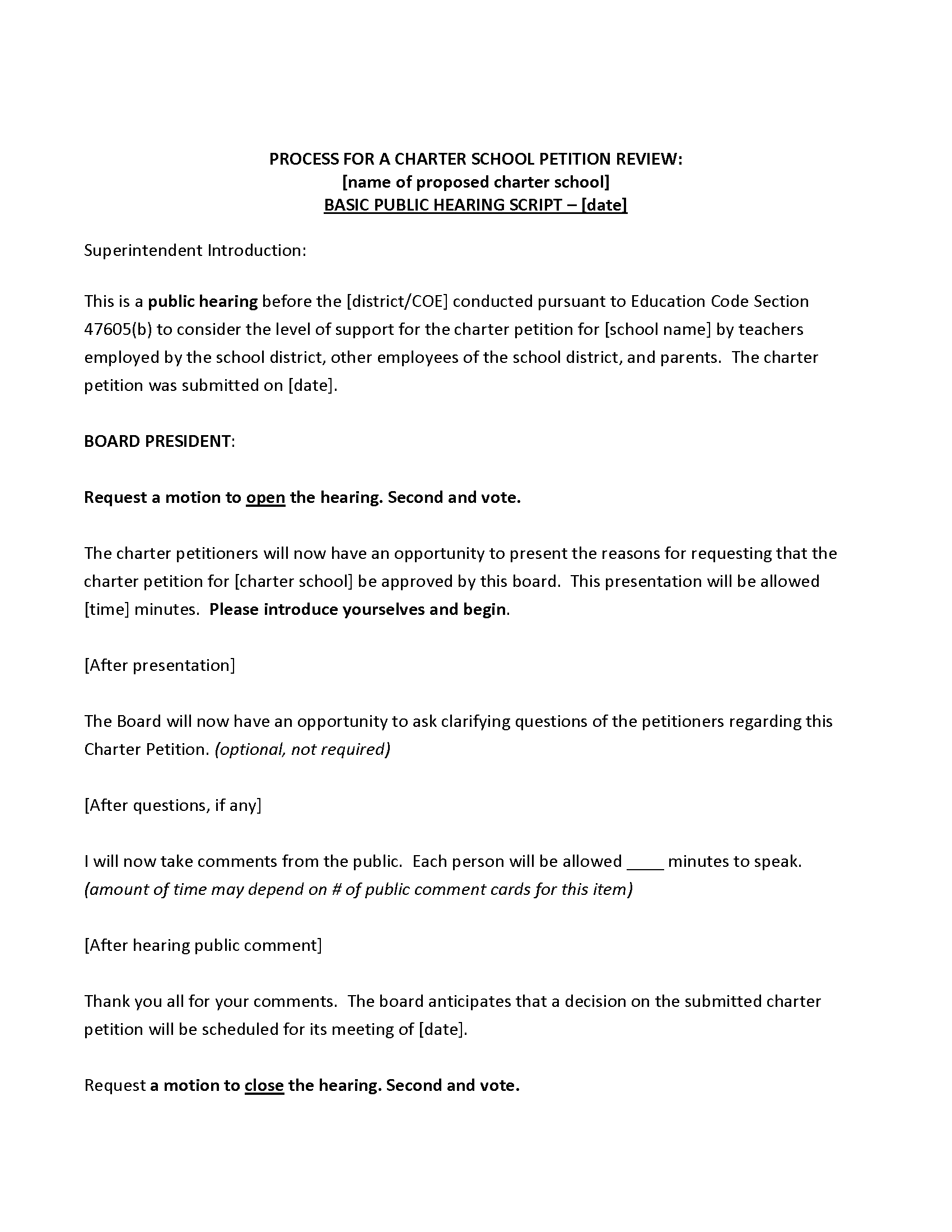 Templates and Sample Documents Archives - California Charter School ...