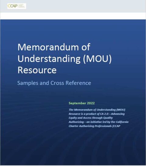 Memorandum of Understanding (MOU) Resource: Samples and Cross Reference ...